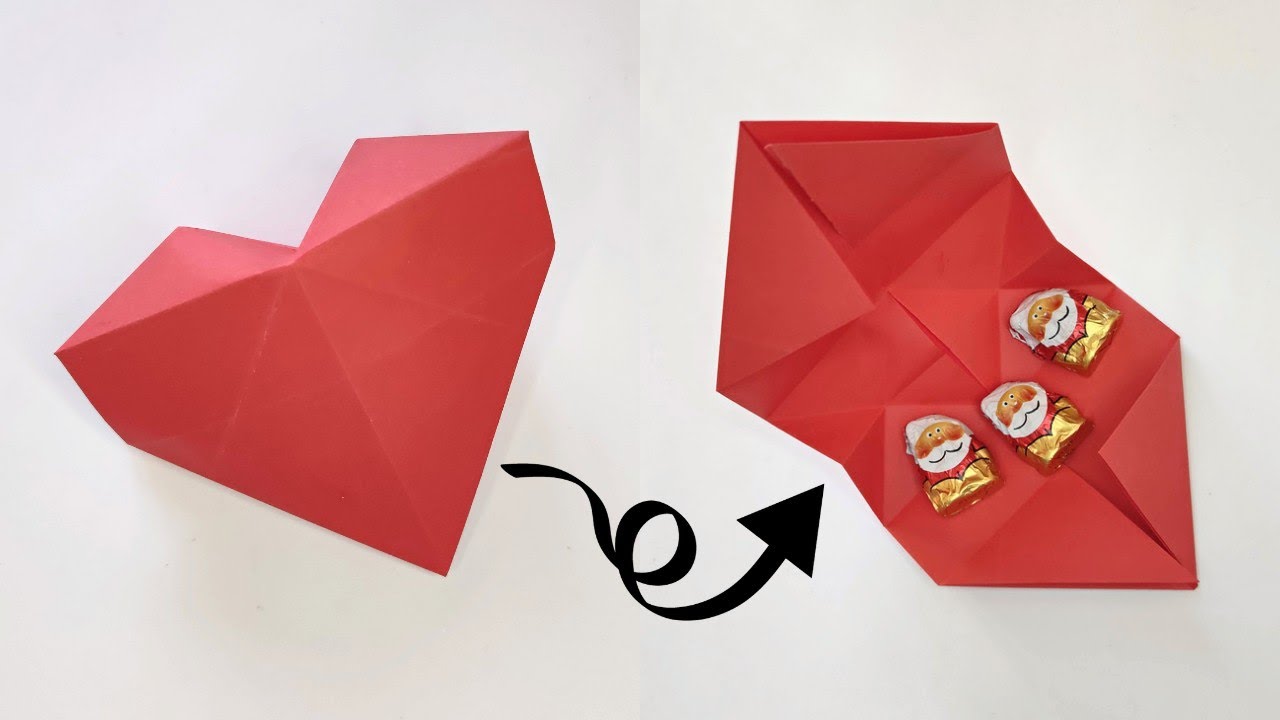Origami SURPRISE HEART | How to make a paper surprise heart - YouTube