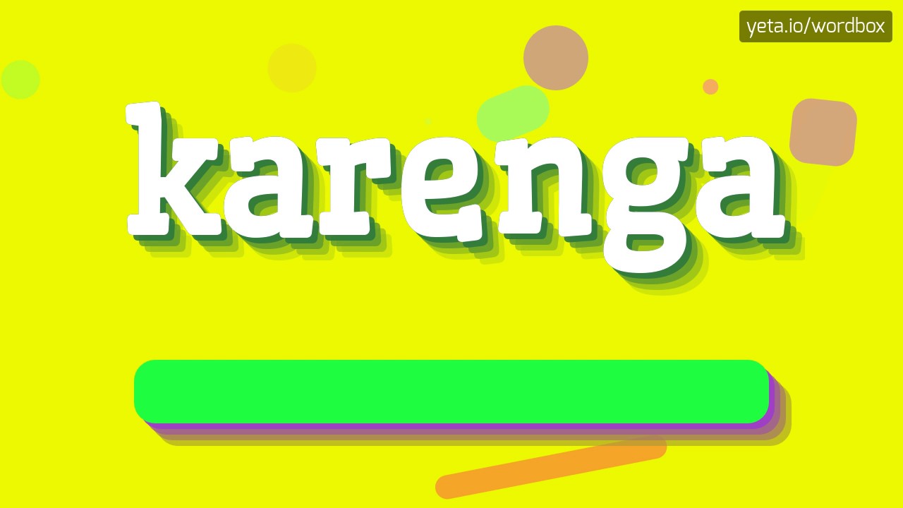 KARENGA - How to say Karenga? - YouTube