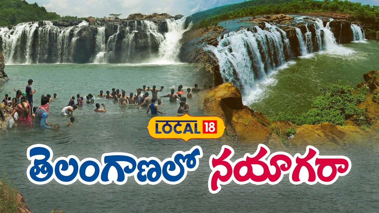 Telangana | Bogatha Water Falls in Mulugu district | #local18 - YouTube