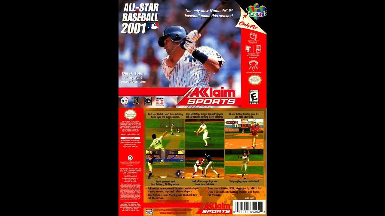 All-Star Baseball 2001 (Nintendo 64) - Los Angeles Dodgers vs. Florida ...
