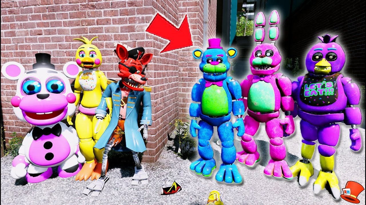 Can the Animatronics DEFEAT the Evil BLACK LIGHT ANIMATRONICS? (GTA 5 ...