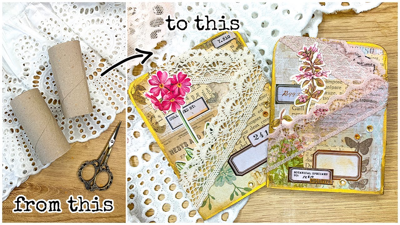 PRETTY POCKETS Out Of TOILET PAPER ROLLS! ️🎄CRAFTMAS Day #7 - YouTube