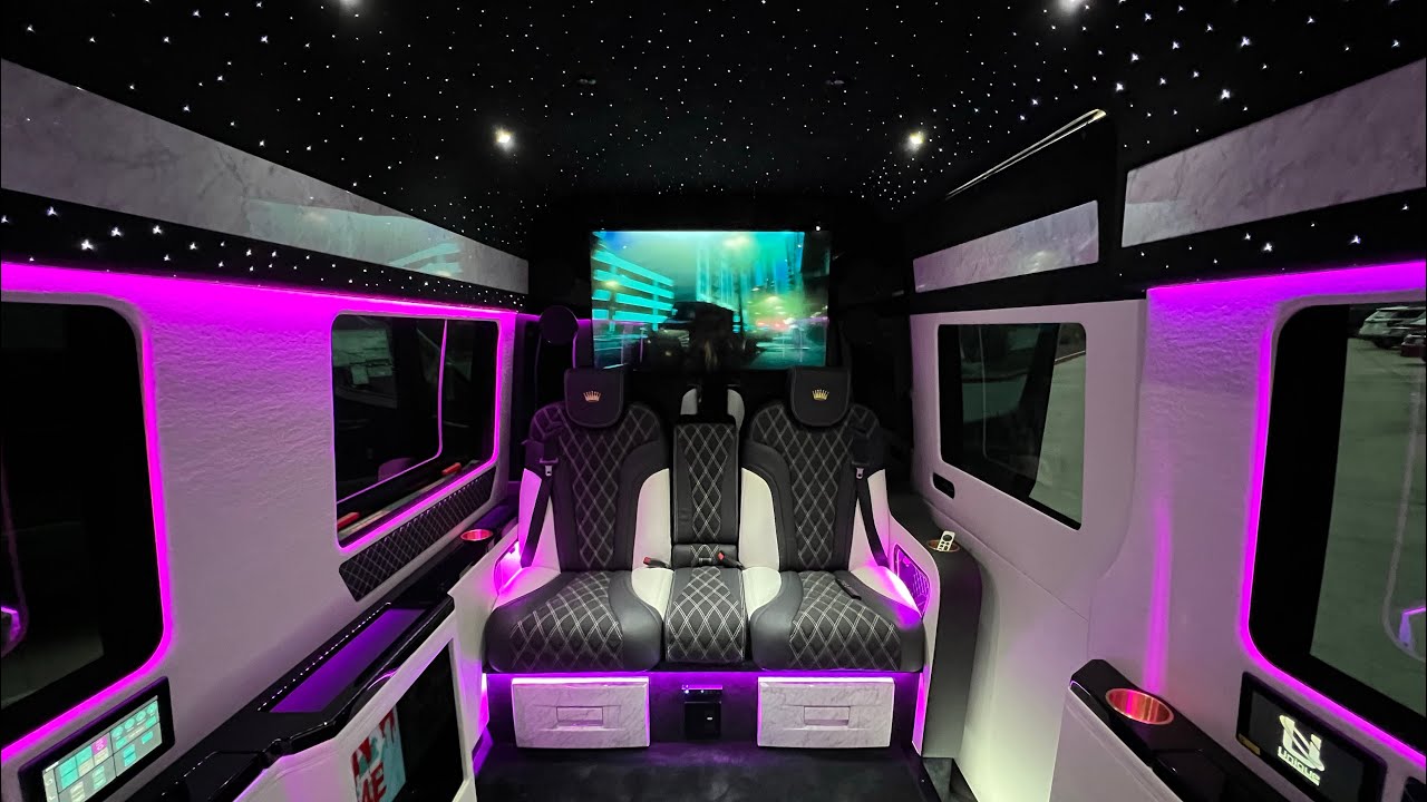 Mercedes Sprinter 170 EXT, Black and Porcelain Interior. - YouTube