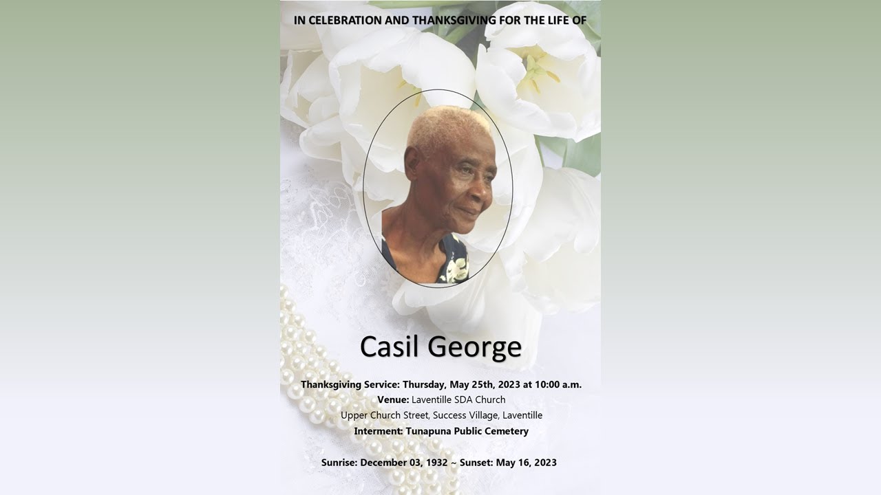 Funeral Service Of Sis Casil George 25th May 2023 Laventille SDA funeral-service-of-sis-casil-george-25th-may-2023-laventille-sda