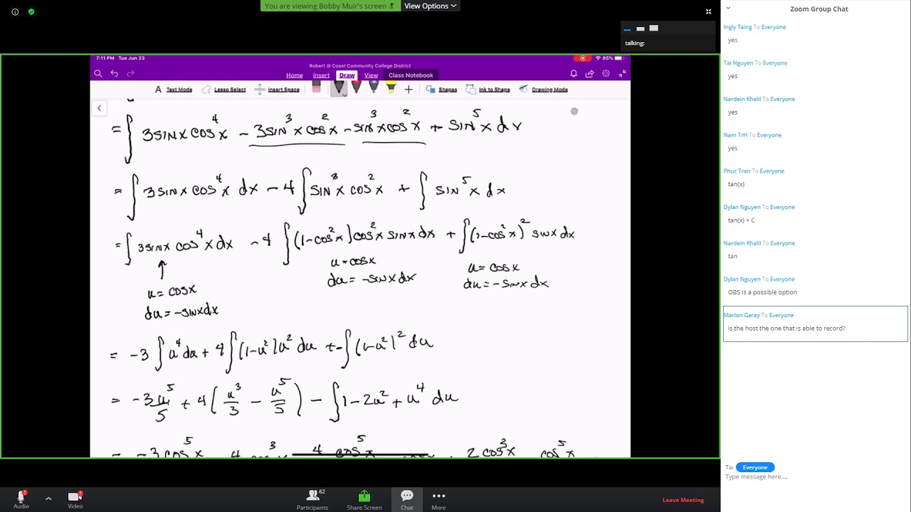 OCC Math 185 Lecture #2 6/23/2020 - YouTube
