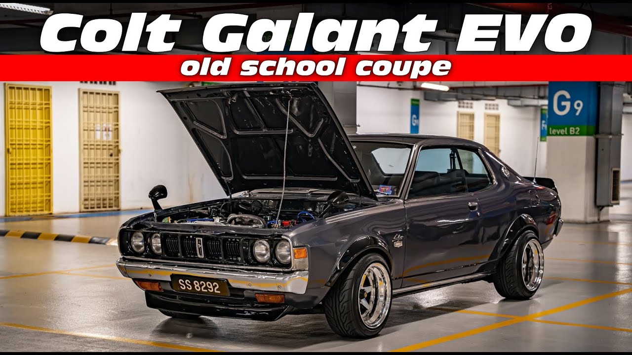 RWD 4G63T Mitsubishi Colt Galant Coupe - YouTube
