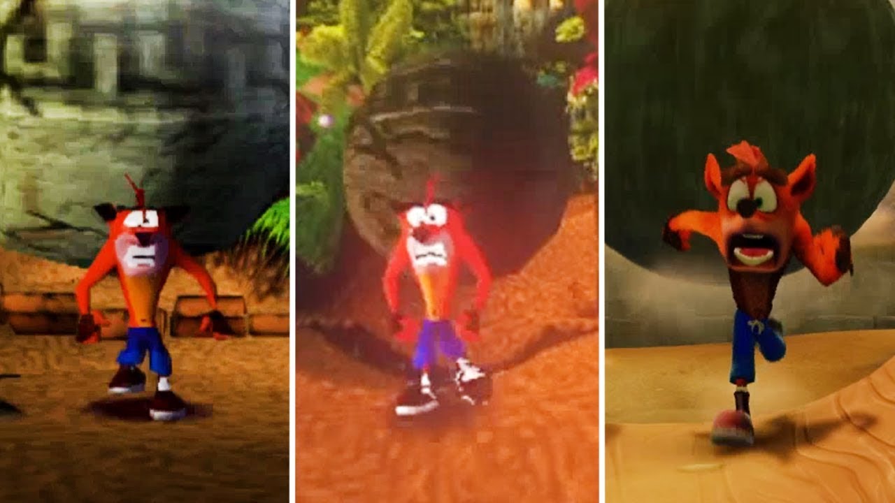 Crash Bandicoot vs Uncharted 4 vs N. Sane Trilogy - Comparison - YouTube