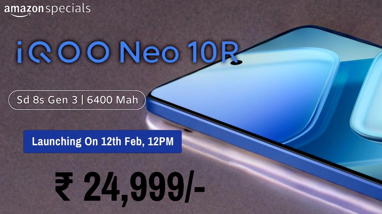 iQOO Neo 10R India Launch Date , Price | iQOO Neo 10R Specs , Chipset ...