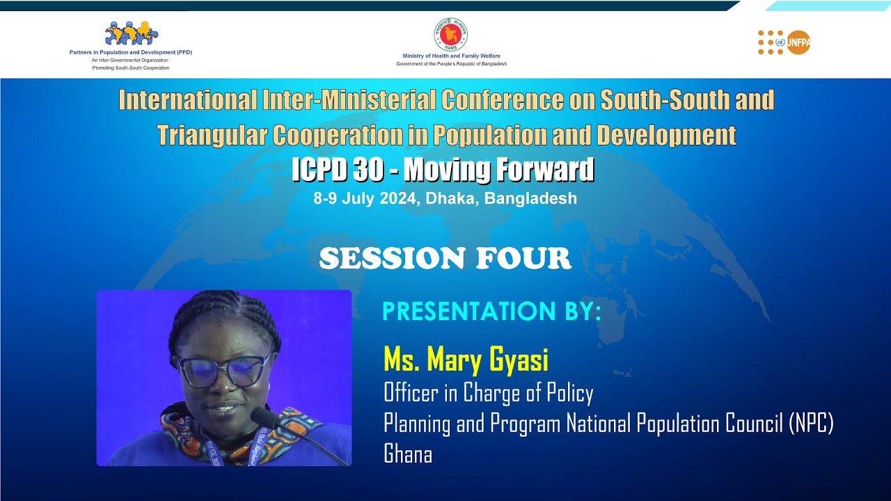 PPD-UNFPA 21iimc2024 | Session 04 | Statement by Ms. Mary Gyasi - YouTube