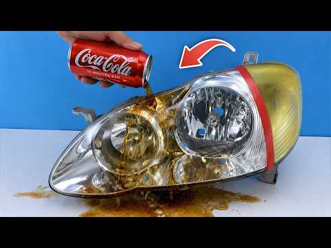 Make Headlights Like Crystal Clear with Coca-Cola! Brilliant Method That Clears Darkened Headlights