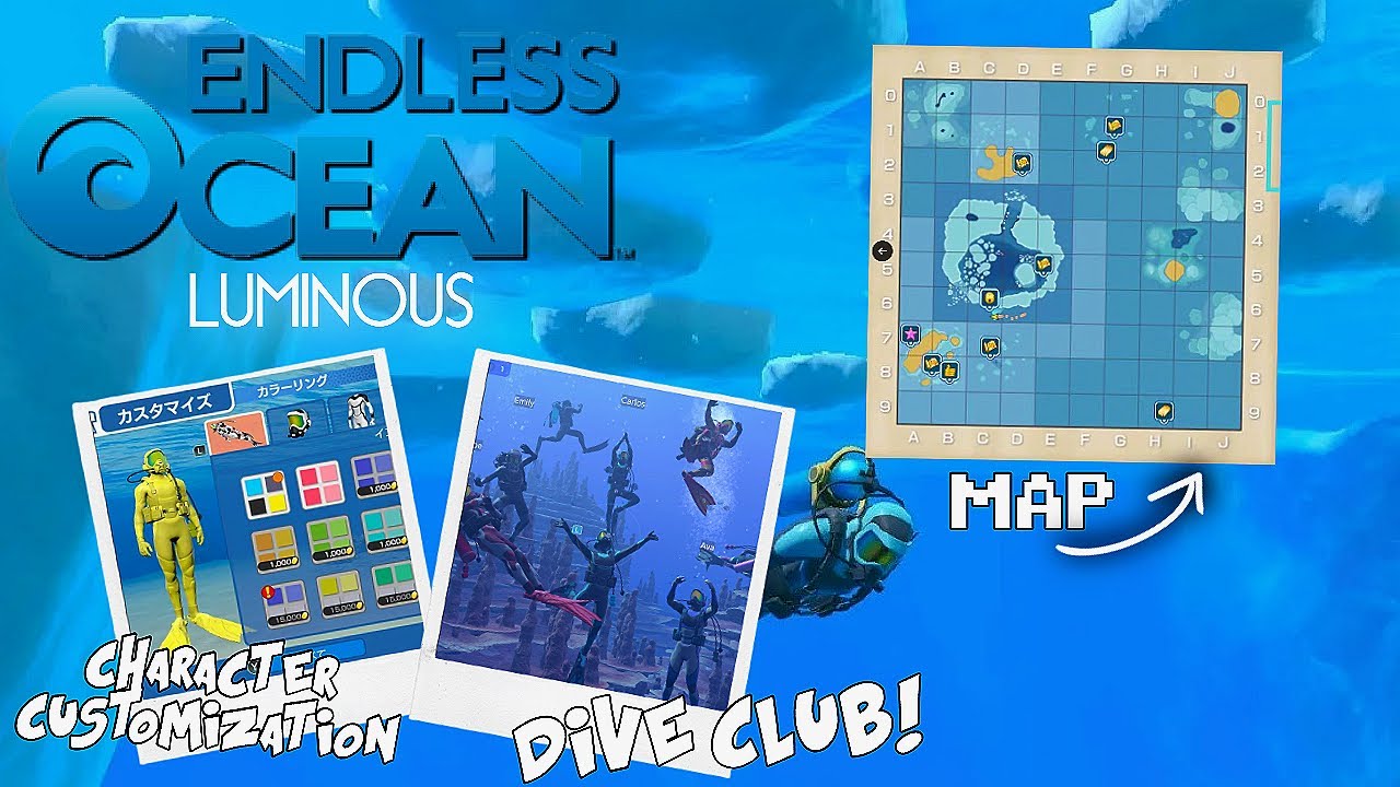 *NEW* Endless Ocean Luminous Details🌊😍 Character CUSTOMIZATION, Map ...