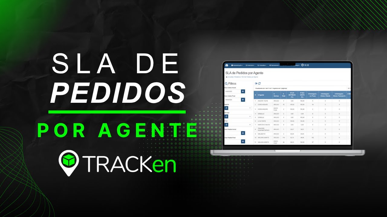 Como consultar o SLA de pedidos por agente | TRACKen - YouTube