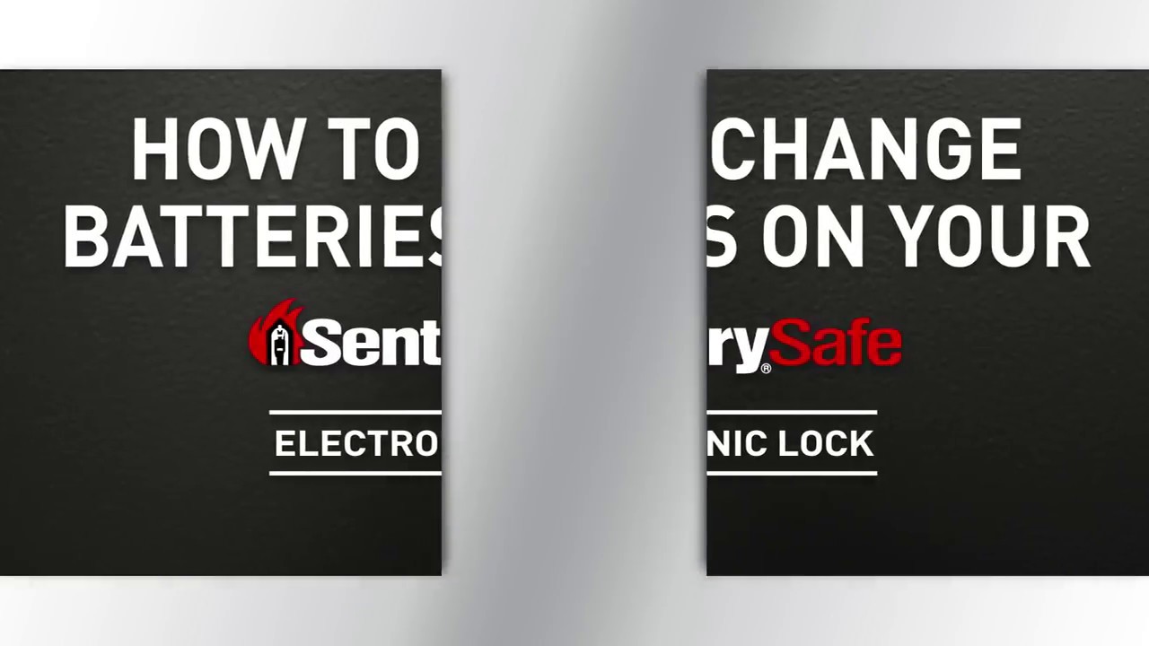 How to Change the Batteries on Your Sentry®Safe Basic Electronic Lock ...