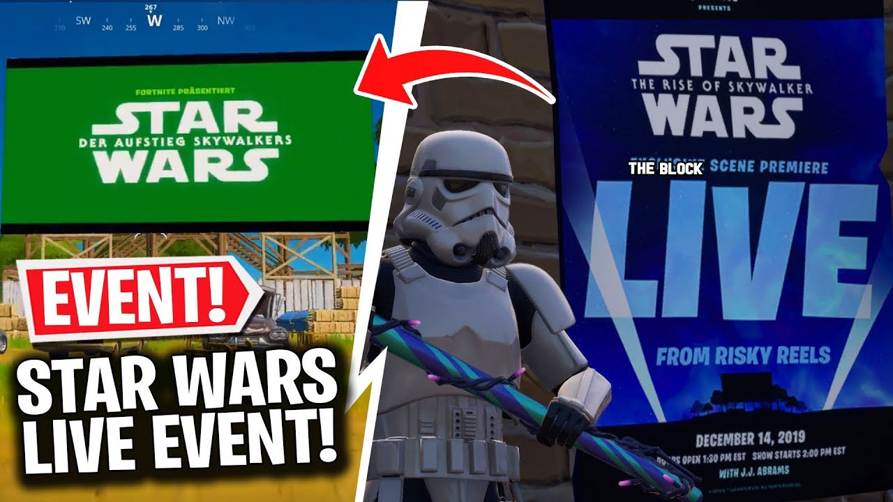 STAR WARS LIVE *EVENT* in Risky Reels! Trailer wird gezeigt in Fortnite ...