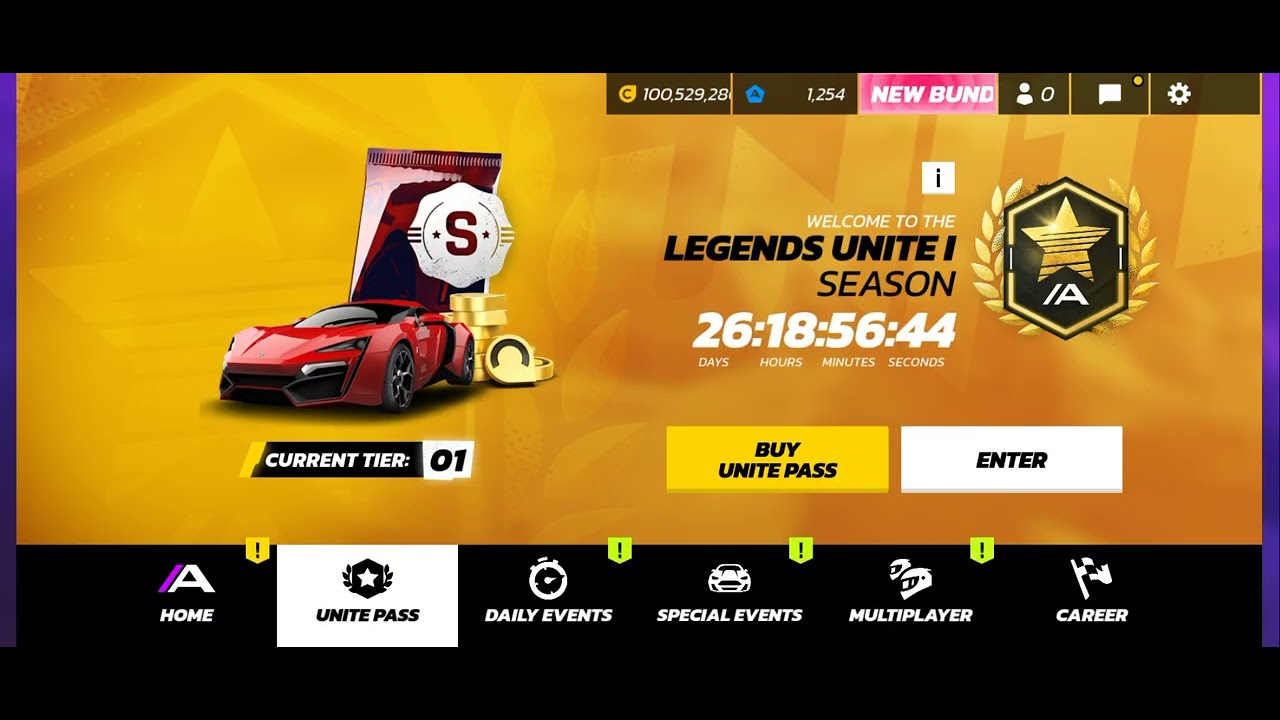 NEW ASPHALT LEGENDS UNITE GLOBAL LAUNCH.. NEW GAME UI AND EVENTS. - YouTube