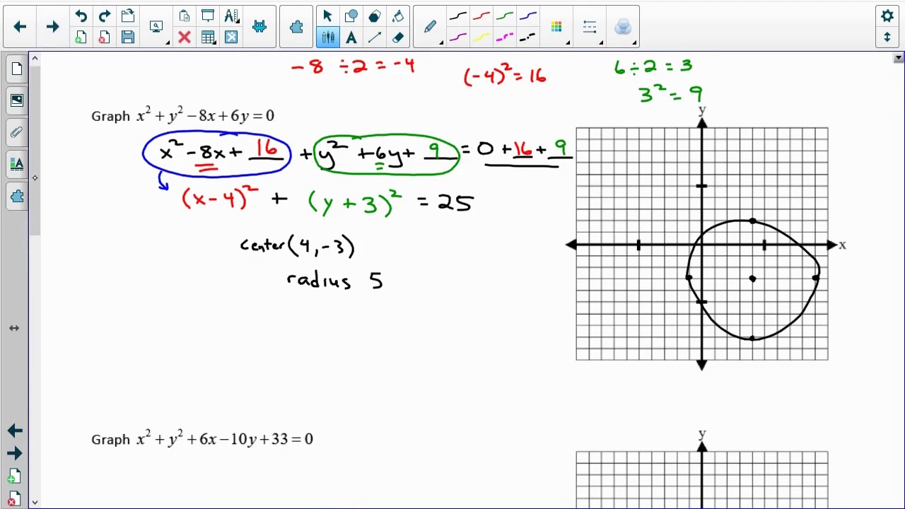 Completing The Square Circle Examples 1 YouTube completing-the-square-circle-examples-1-youtube