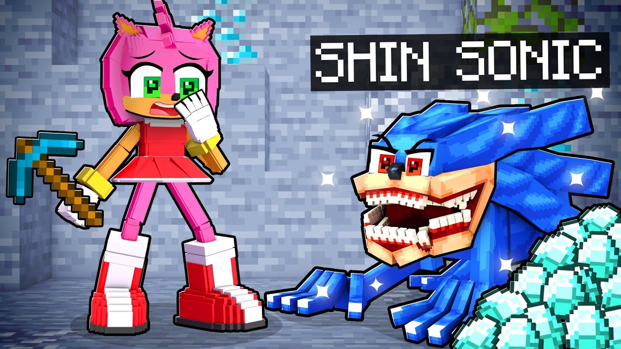 Playing as a HELPFUL SHIN SONIC in Minecraft! - YouTube