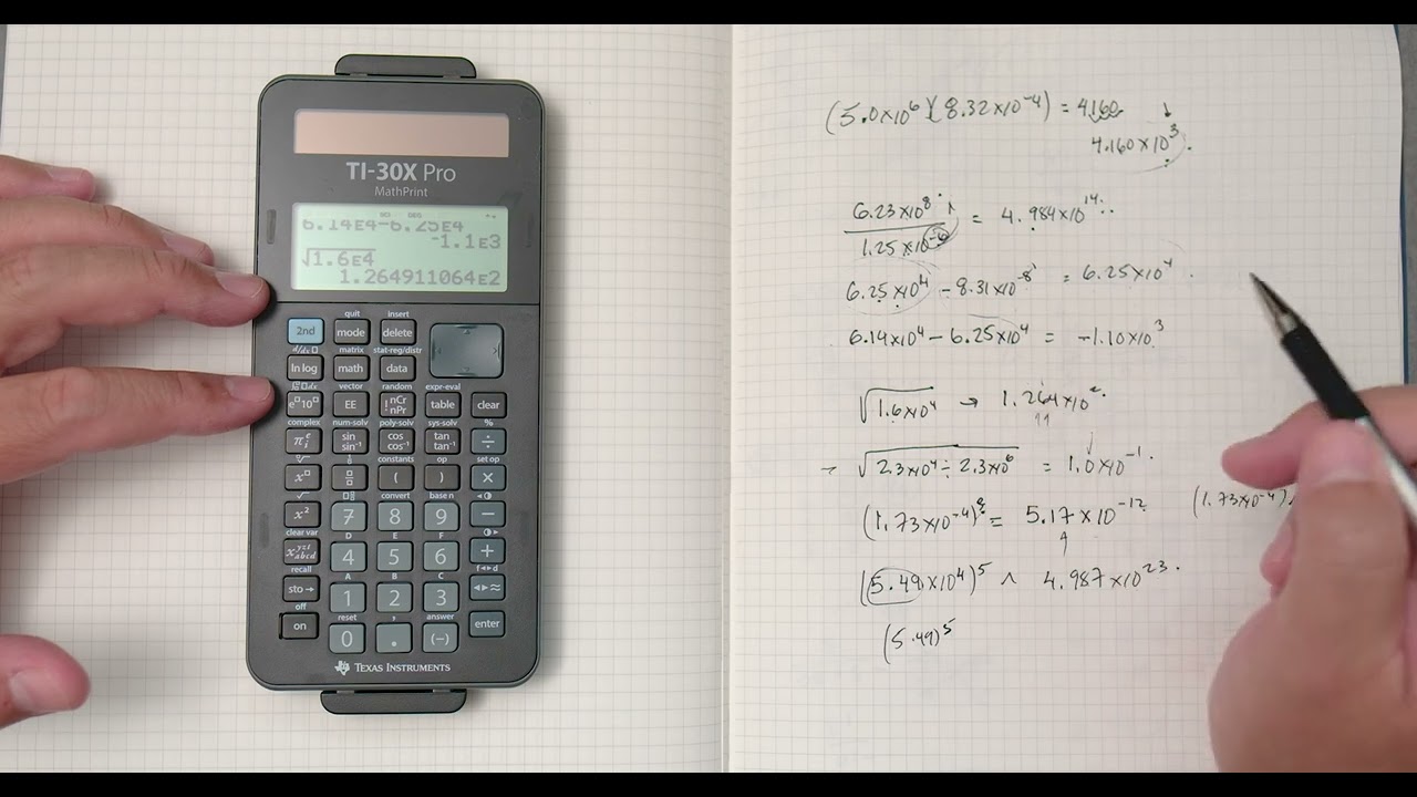 TI 30X Pro MathPrint Scientific Notation YouTube TI 30X Pro MathPrint Scientific Notation YouTube