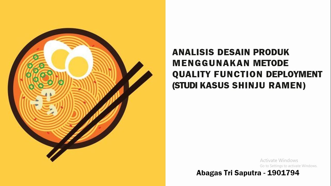 Analisis QFD - Shinju Ramen - YouTube