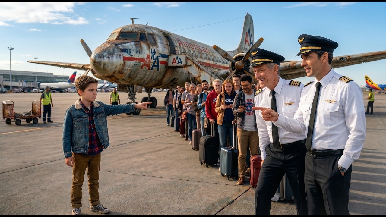 “This plane can’t take off,” the boy said — the pilots laughed… then ...