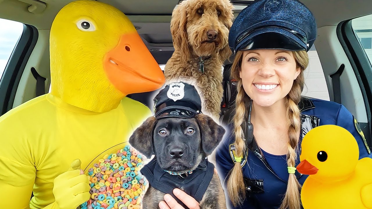 Police Steals PUPPY From Rubber Ducky In Car Ride Chase! - YouTube
