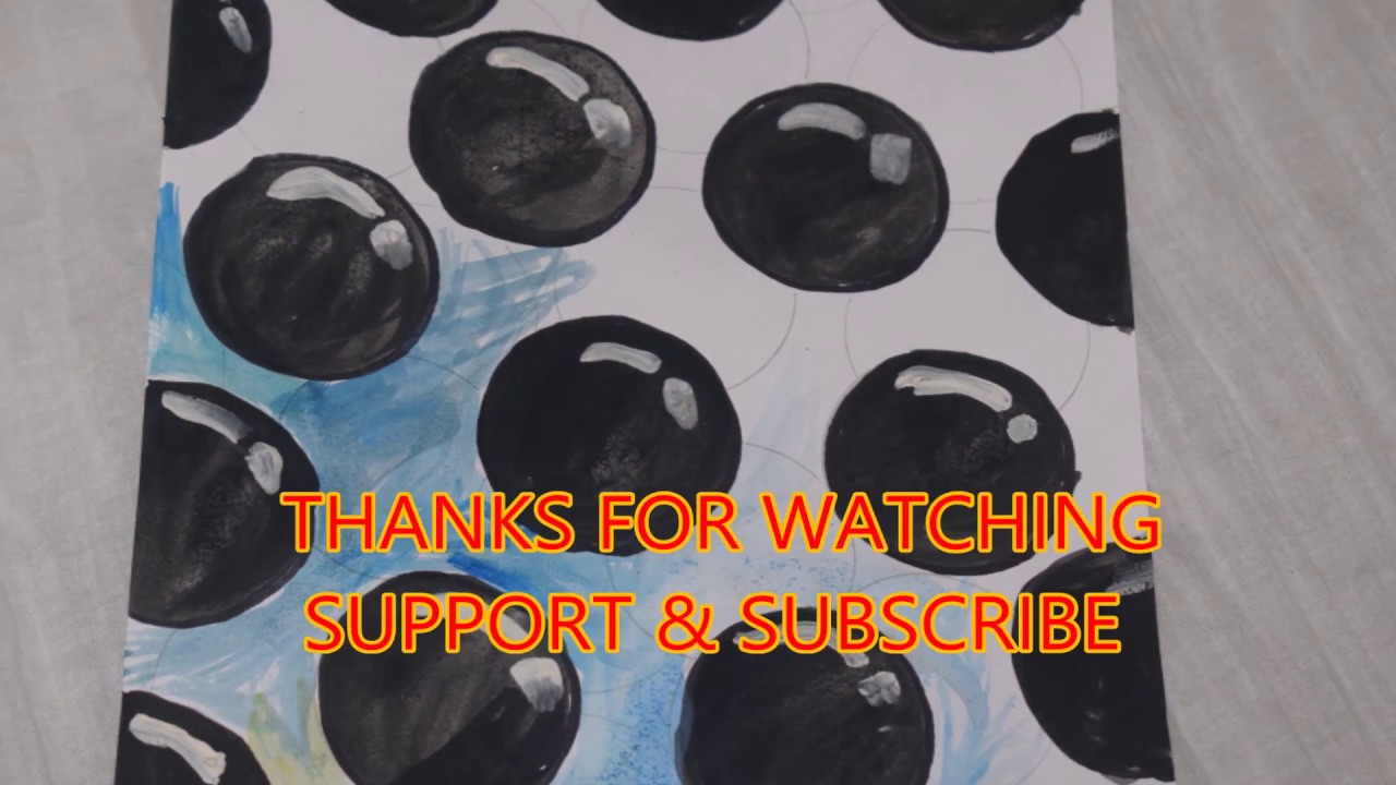 how to draw DROPS easily_DROPS by paint_simple drawing on paper ...