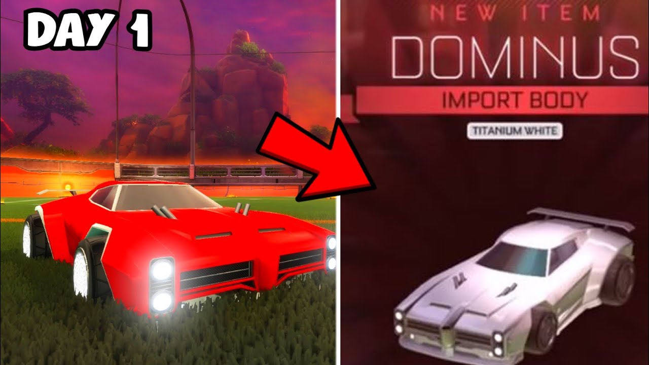 Nothing To White Dominus in 30 days! Day 1 (Rocket League) - YouTube