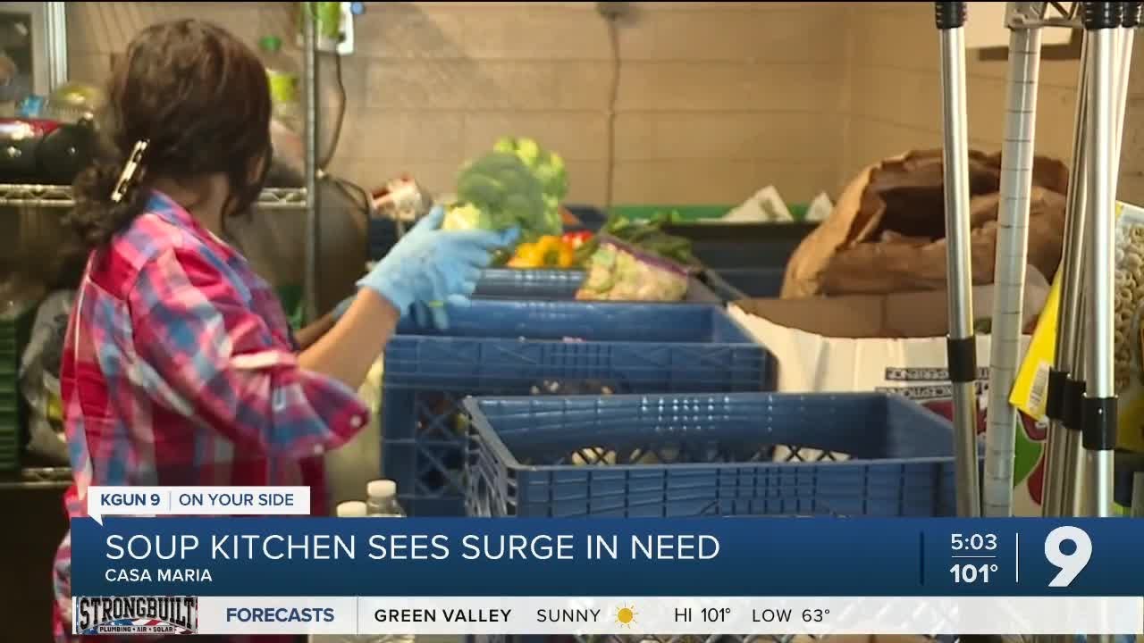 Soup Kitchen sees surge in hungry and homeless - YouTube