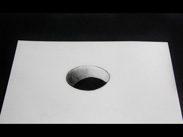 3d Hole Drawings On Paper