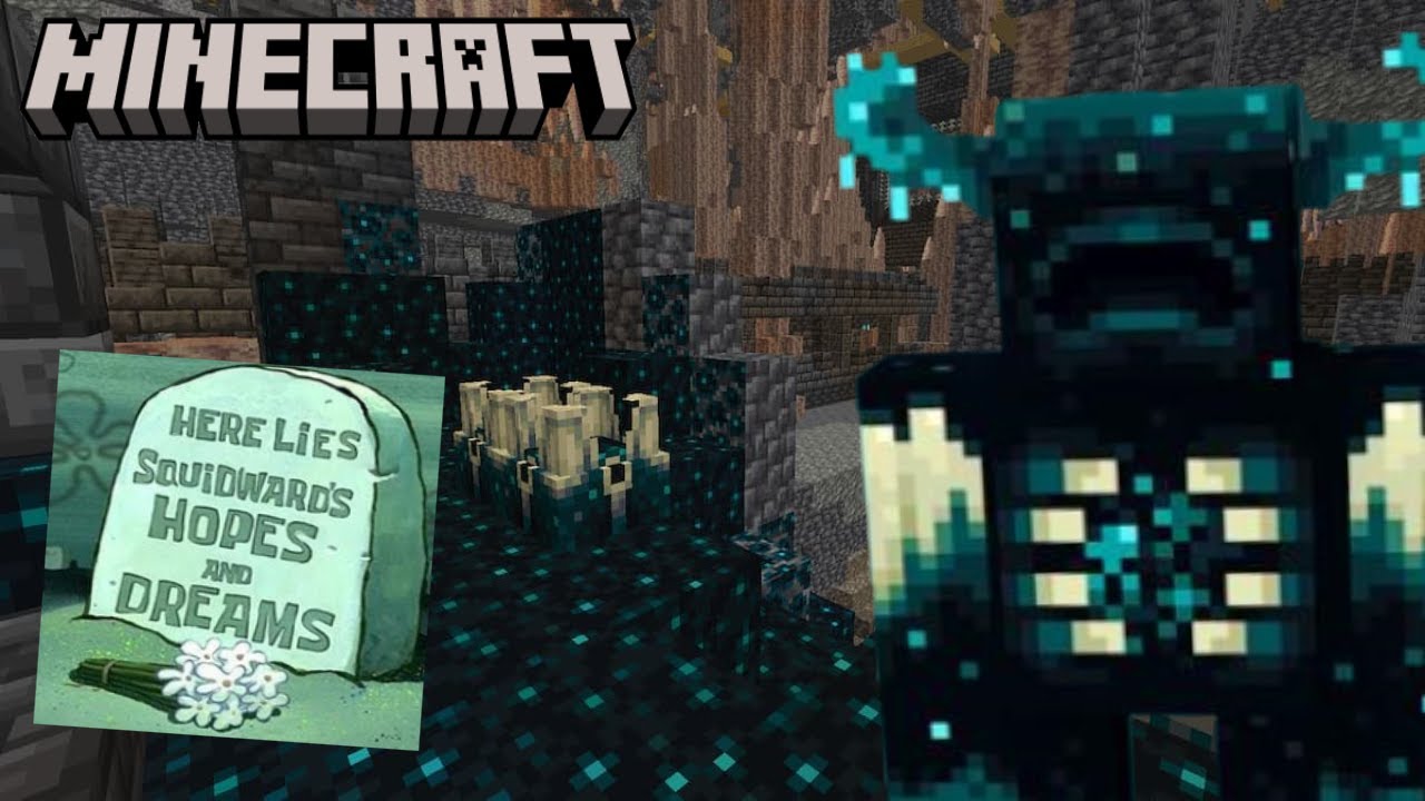 MY FIRST ENCOUNTER WITH THE WARDEN!! | minecraft part 58 - YouTube