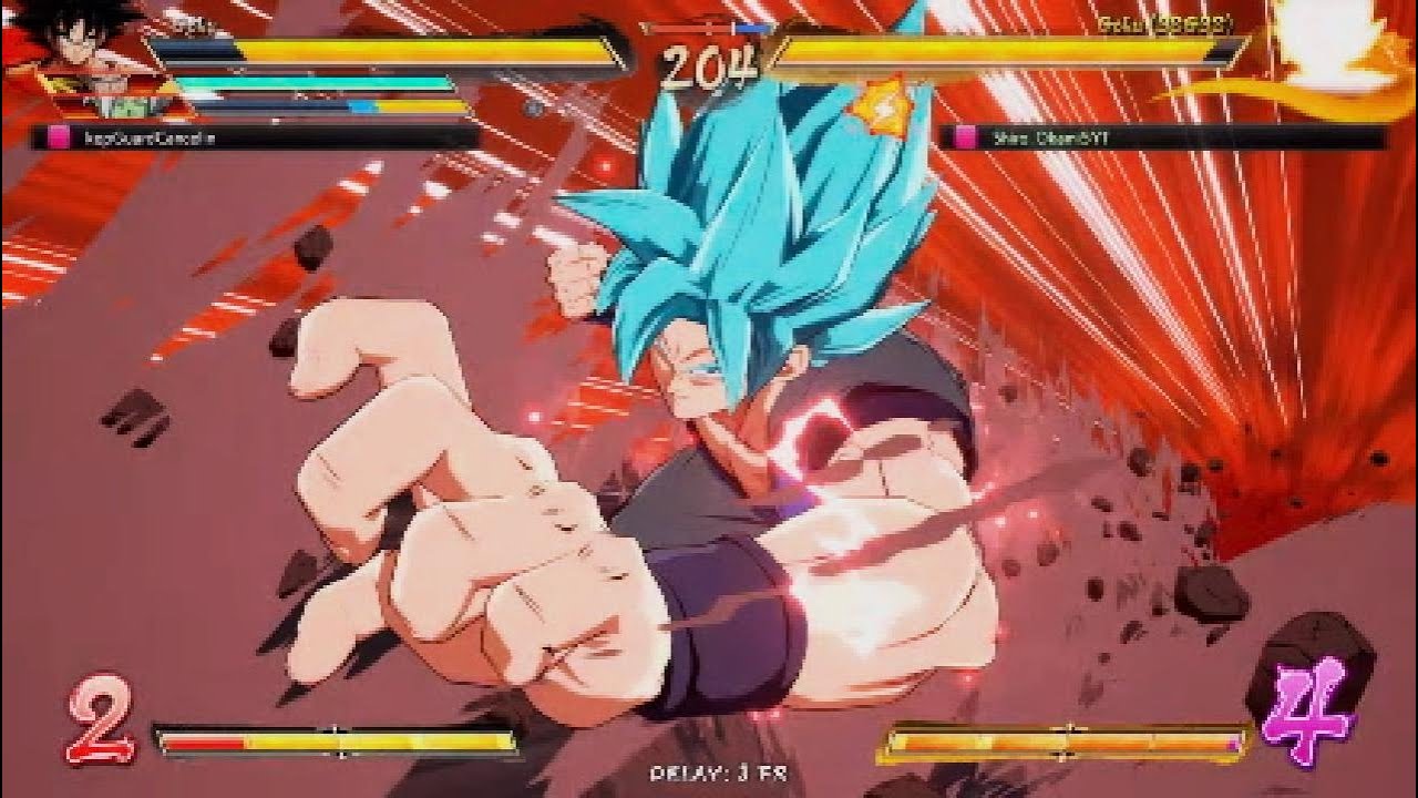 Blue Goku Quick 1 vs 3 comeback - YouTube