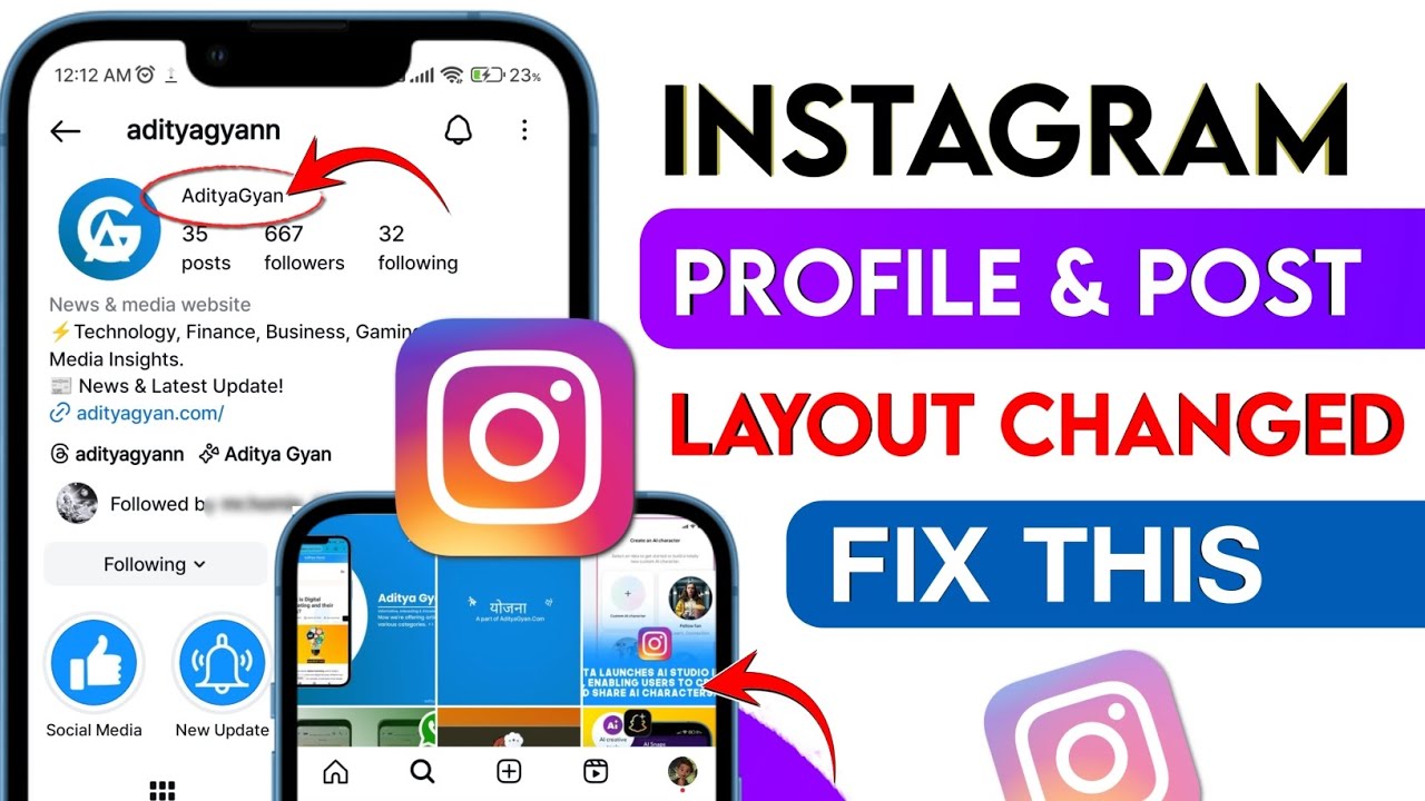 How to Change Instagram Rectangular Post Layout to Square | Instagram ...