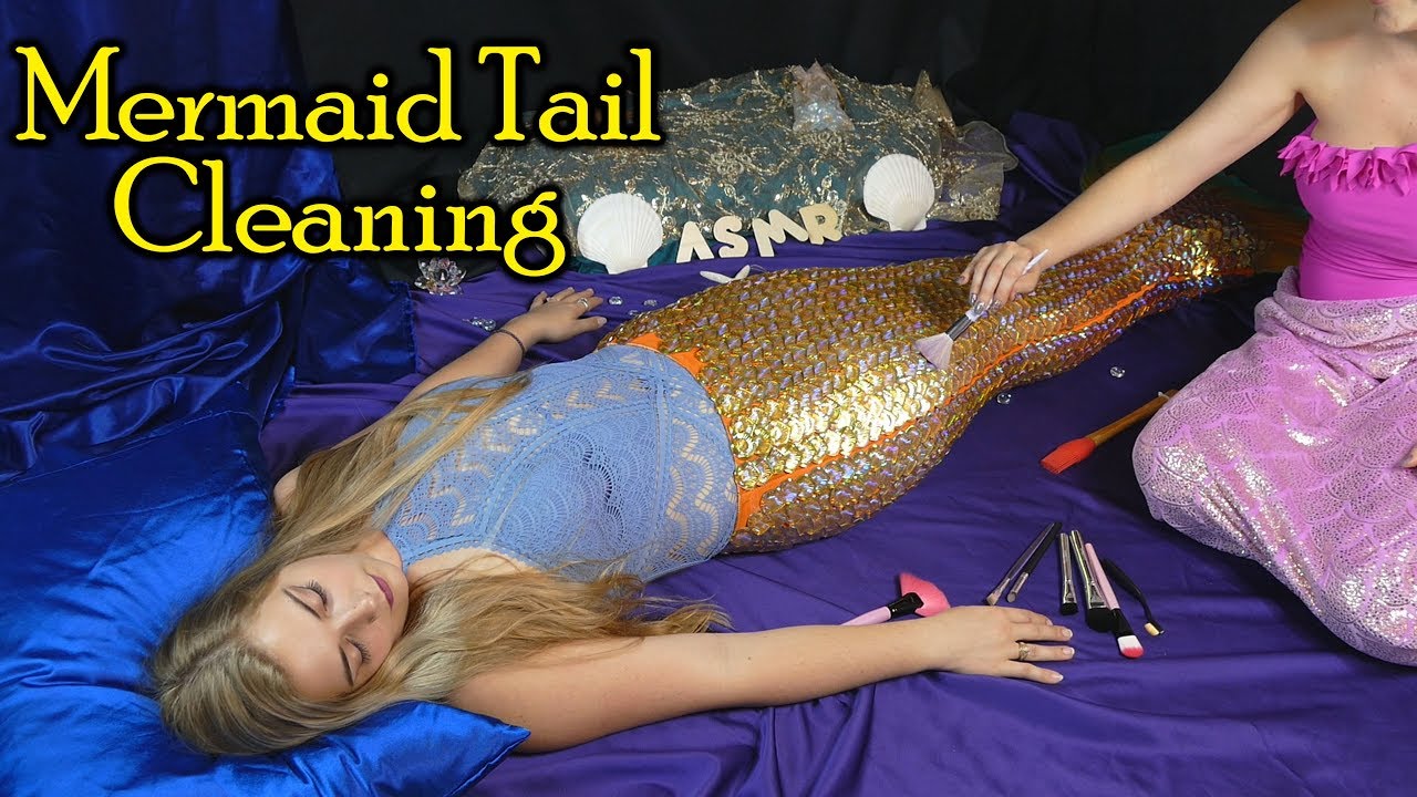 An ASMR Mermaid Tail Cleaning Deep Sea Spa Treatment ♥ Tapping ...