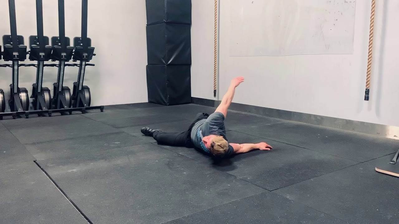 Prone Pec Stretch - YouTube