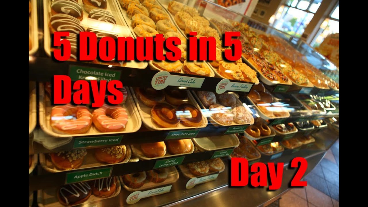 5 Donuts In 5 days - Day 2 - Krispy Kreme - YouTube