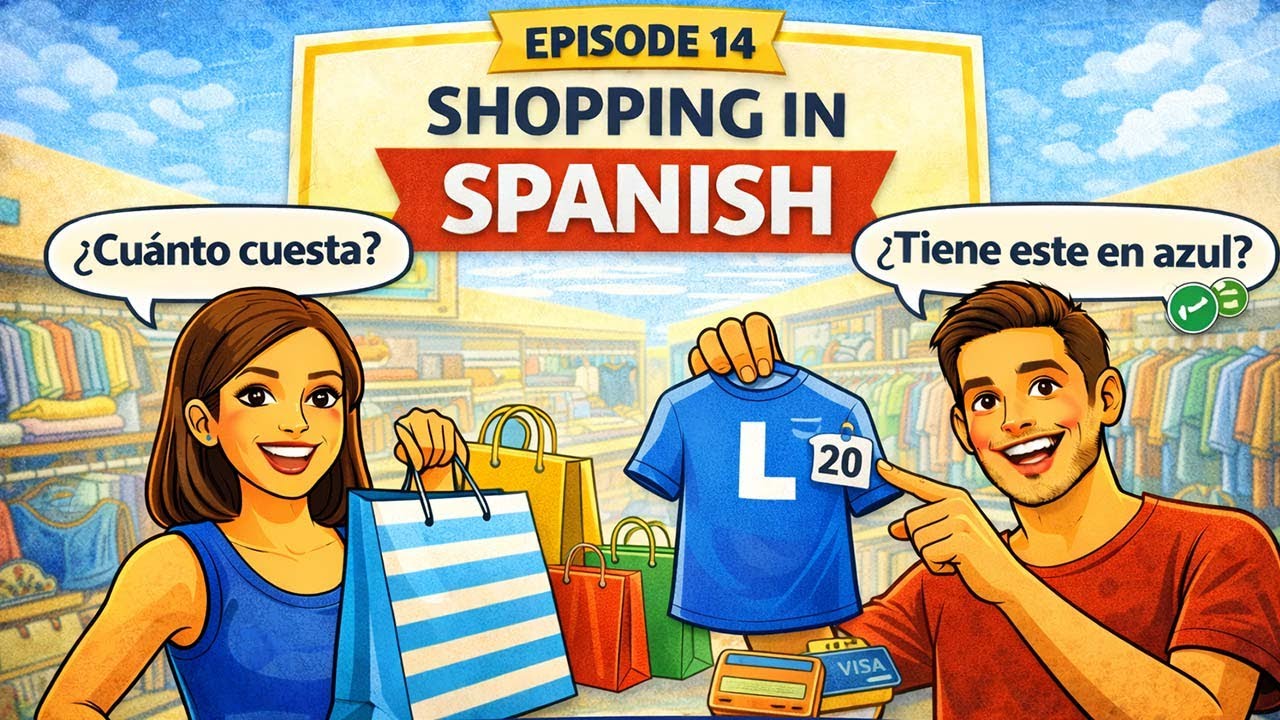 Shopping in Spanish – Prices, Sizes & Paying | Spanish in Five - YouTube