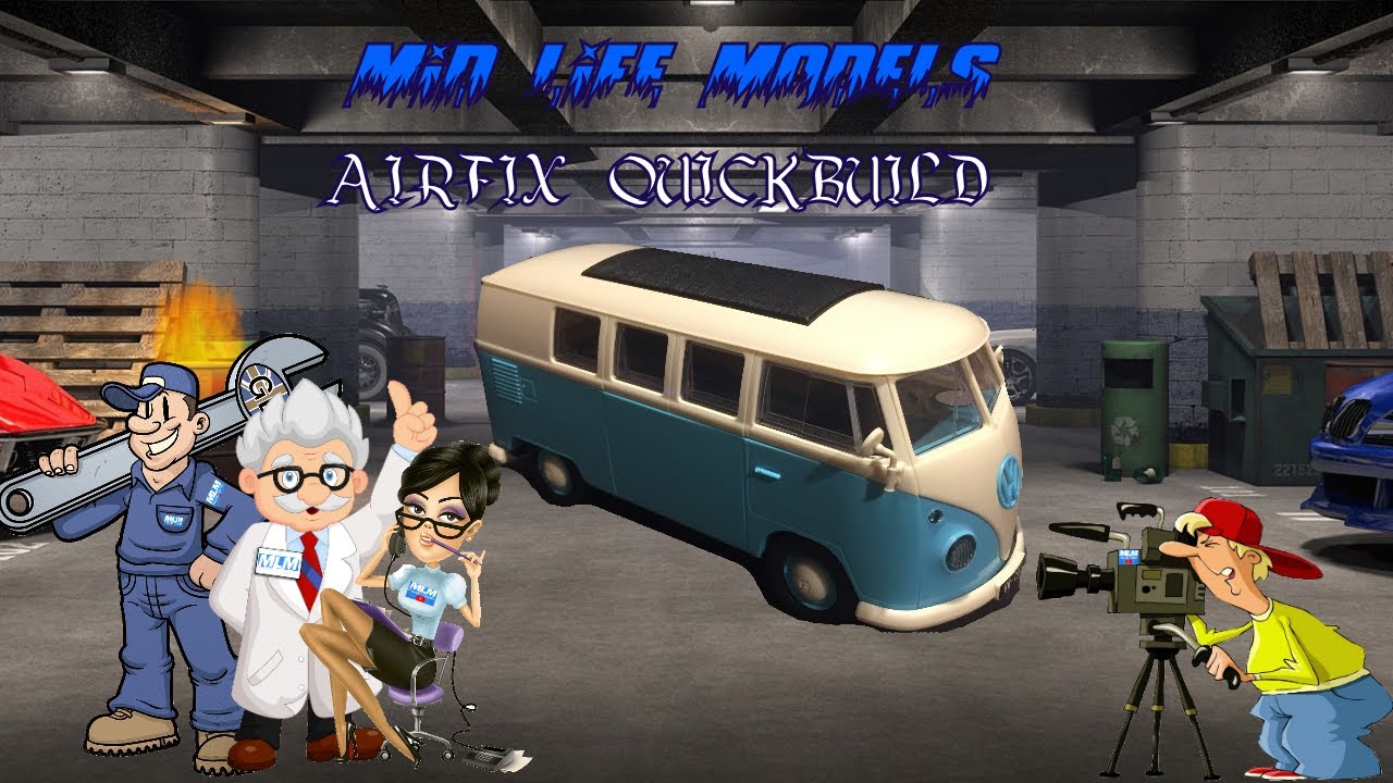 Airfix QuickBuild VW Camper Van J6024 - YouTube