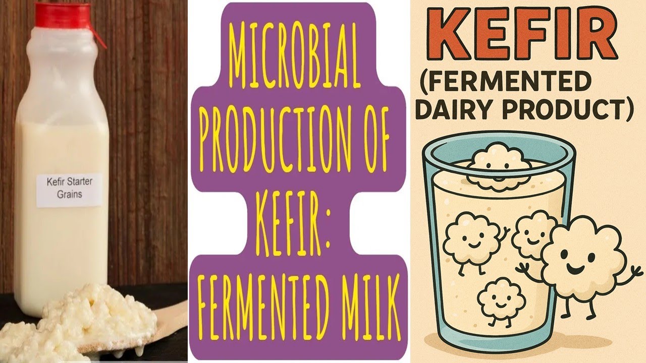 Kefir I Microbial production of Kefir I Fermented milk I Dairy ...