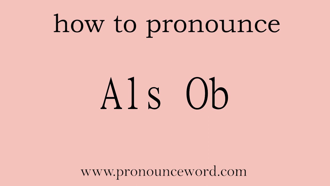 Als Ob: How to pronounce Als Ob in english (correct!).Start with A ...