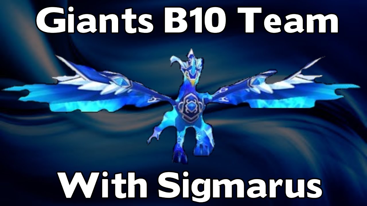 Summoners War - Giants B10 Team with Sigmarus - YouTube