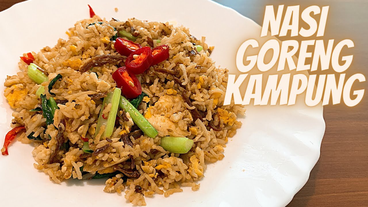 FRIED RICE WITH ANCHOVIES | NASI GORENG KAMPUNG | ANCHOVY FRIED RICE ...