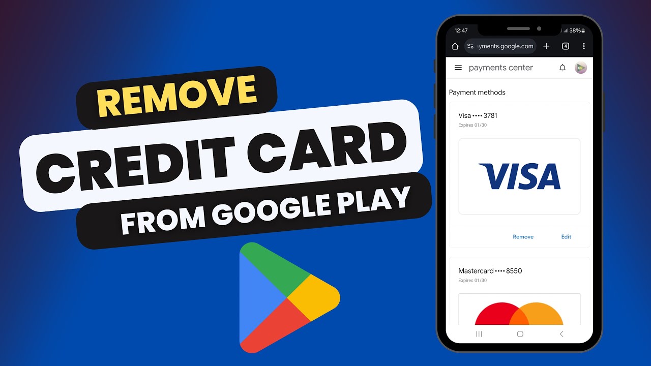 Google Play Se Credit Card Kaise Hataye? | How to Remove Credit Card ...