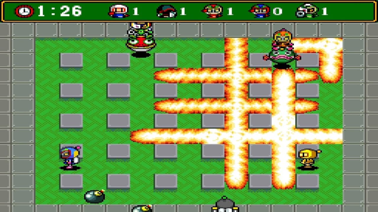 Gameplay Super Bomberman 4 (5 Players) Completo - YouTube