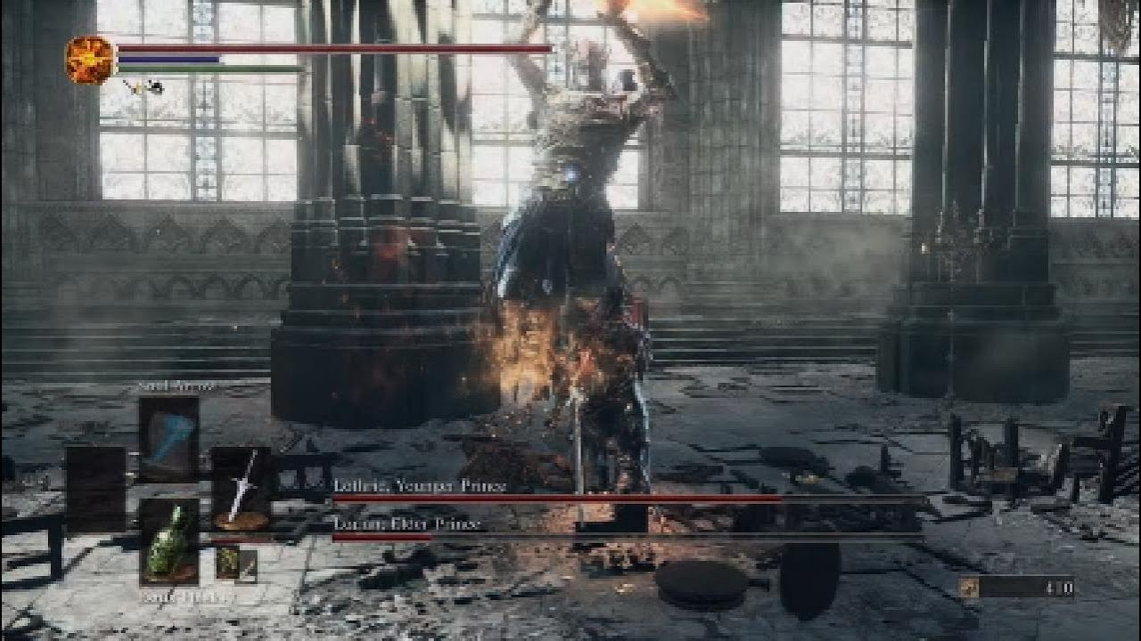 Darksouls 3 boss fight Lothric Prince - YouTube