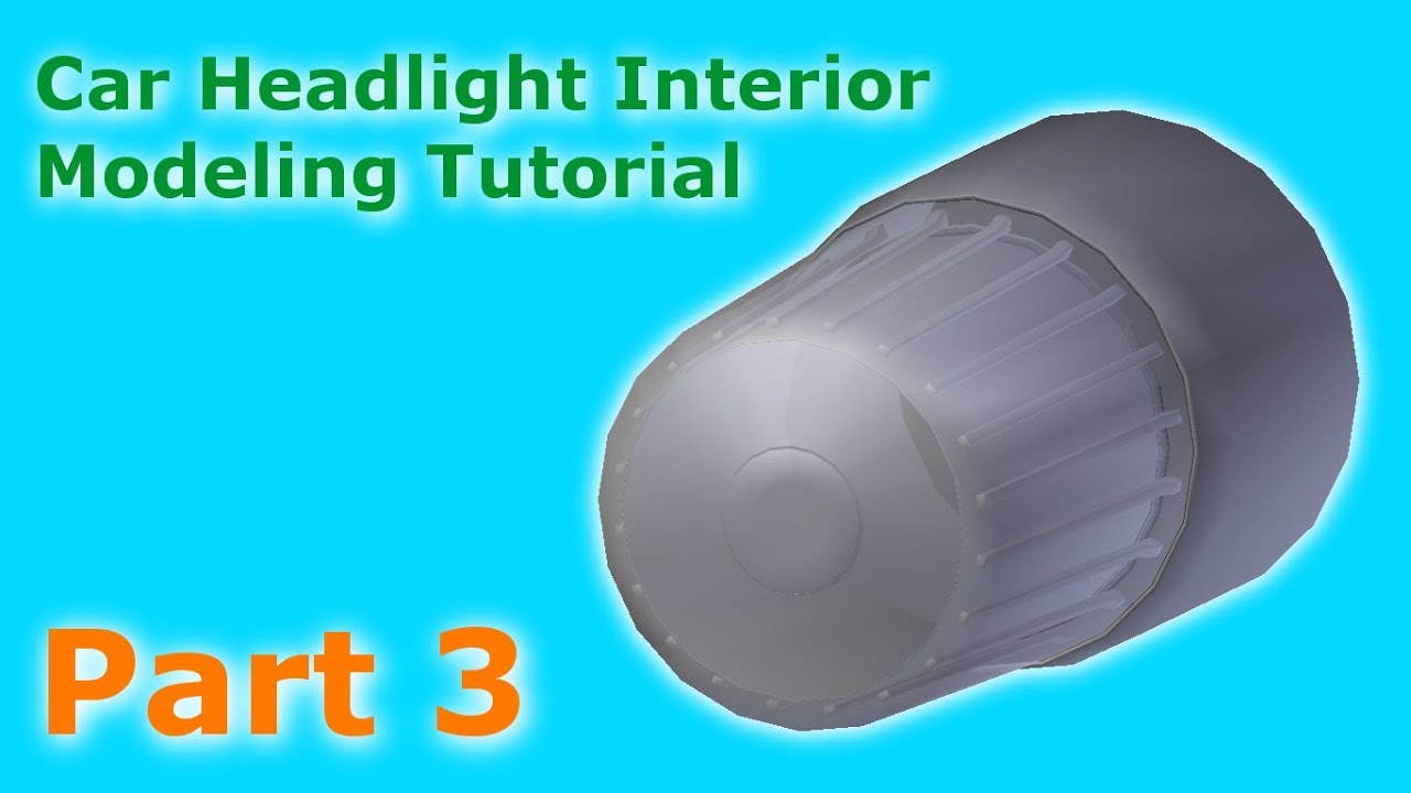 Blender Car Headlight Interior Modeling Tutorial - Part 3 - The Second ...