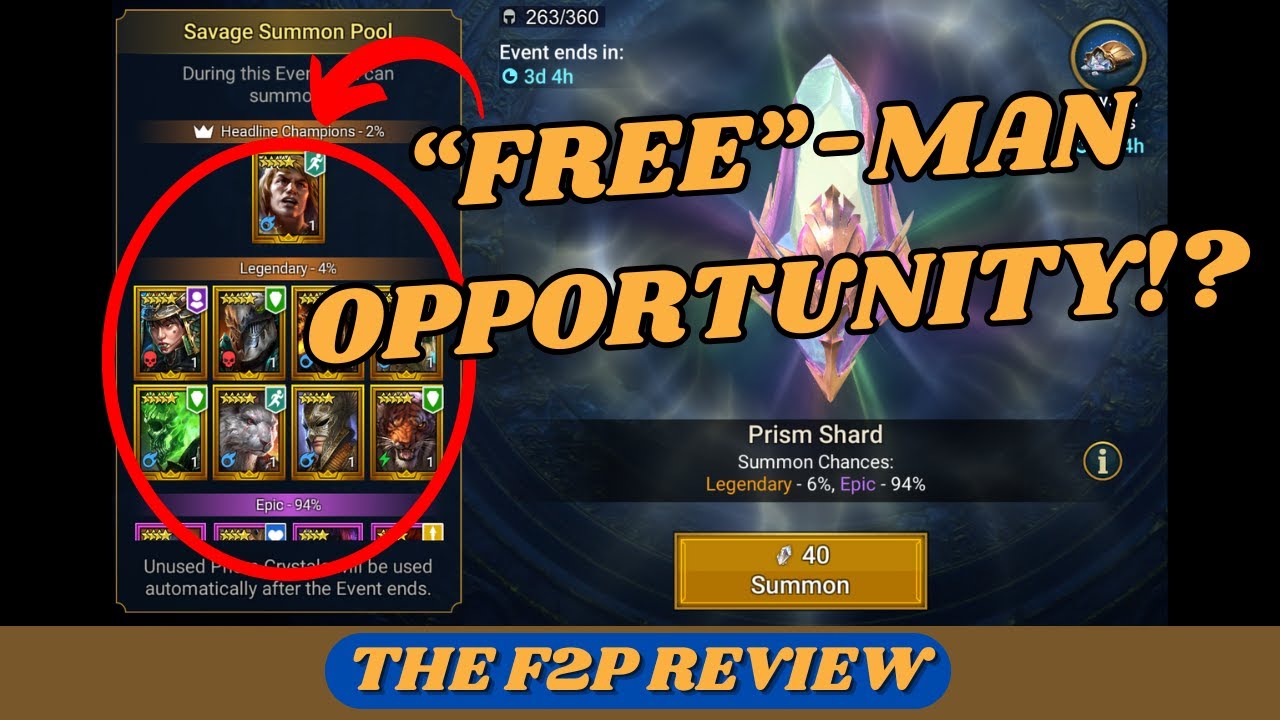 Savage Summon Pool 3! | The F2P Review | RAID: Shadow Legends - YouTube