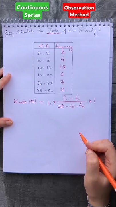 How to Calculate Mode | Continuous Series | Central Tendency #statistics #economics #numericals ...