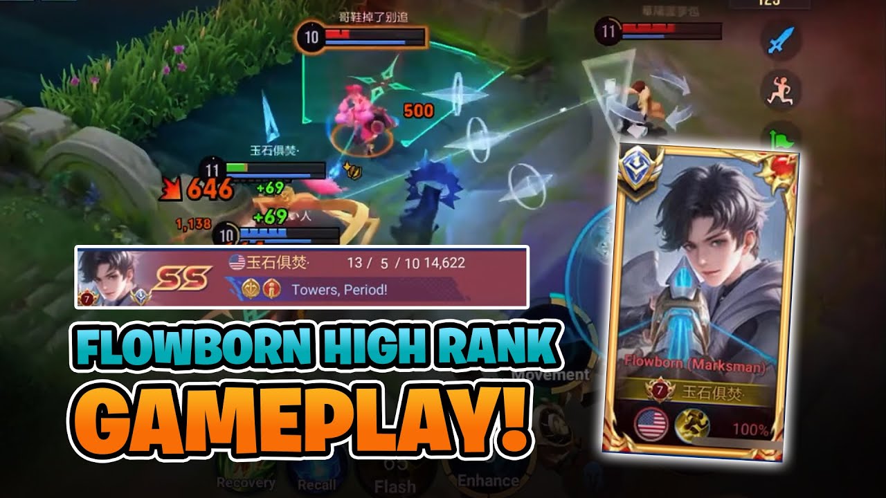 Flowborn High Rank Gameplay! #hok #honorofkings - YouTube