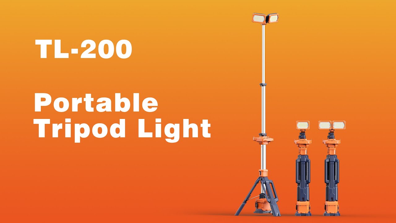 TL-200 Portable Tripod Light - Single Head Or Brighter Dual-head ...