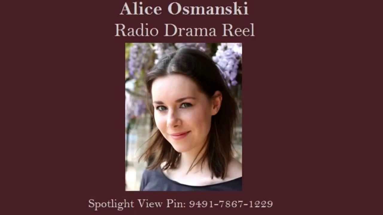 Alice Osmanski Radio Drama Reel - YouTube